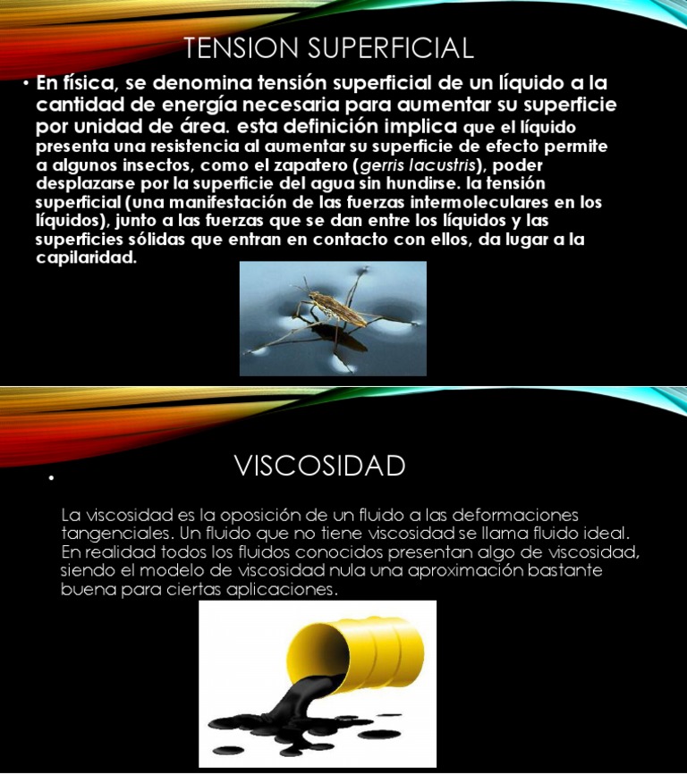 Tension Superficial y Viscosidad | PDF
