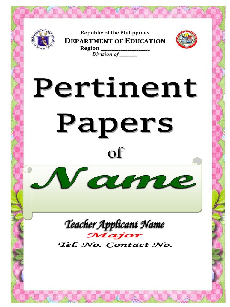 Pertinent Papers FRONT & TOC FORMAT.docx