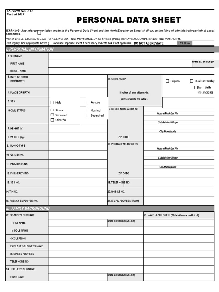 Personal Data Sheet | PDF | Crime & Violence | Crime Thriller