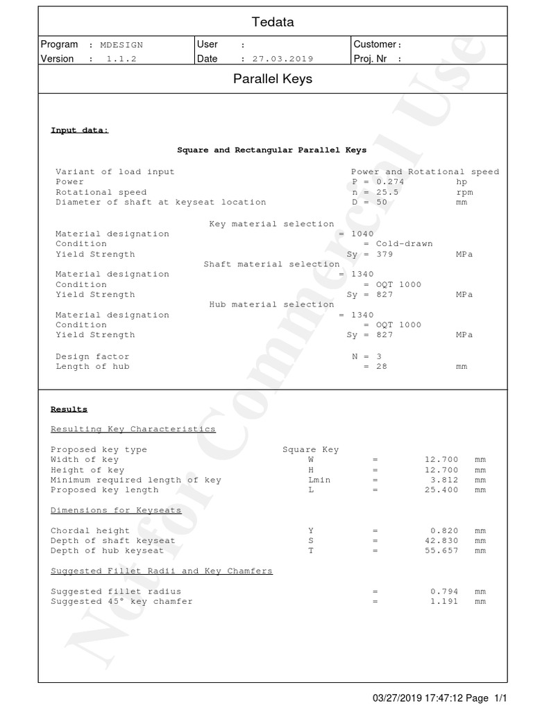Chaveta ENGRANE | PDF | Mechanical Engineering | Nature