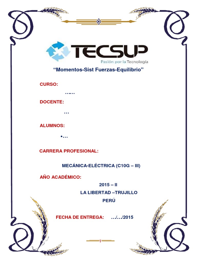 Caratula TECSUP | PDF