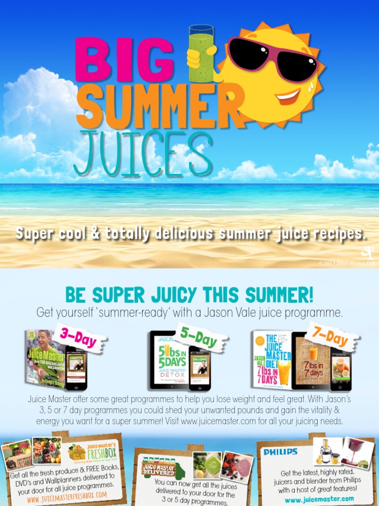 The Juice Master Big Summer Juices - Jason Vale | PDF | Pineapple | Juice