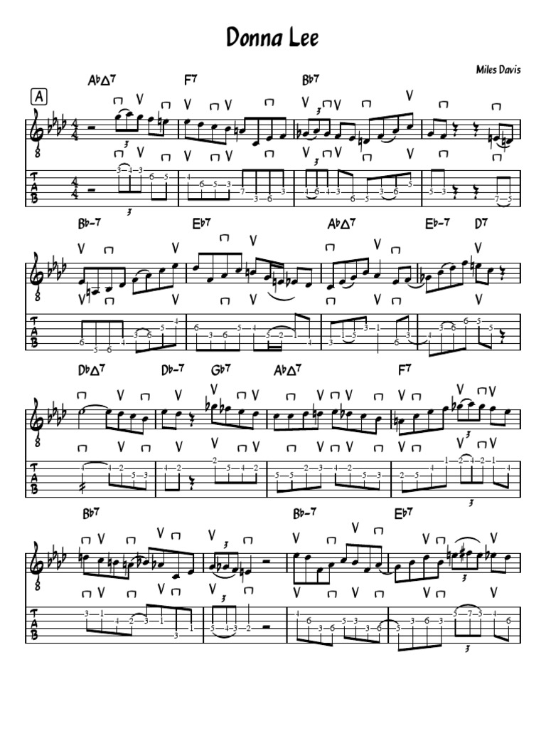 Donna Lee | PDF | Compositions