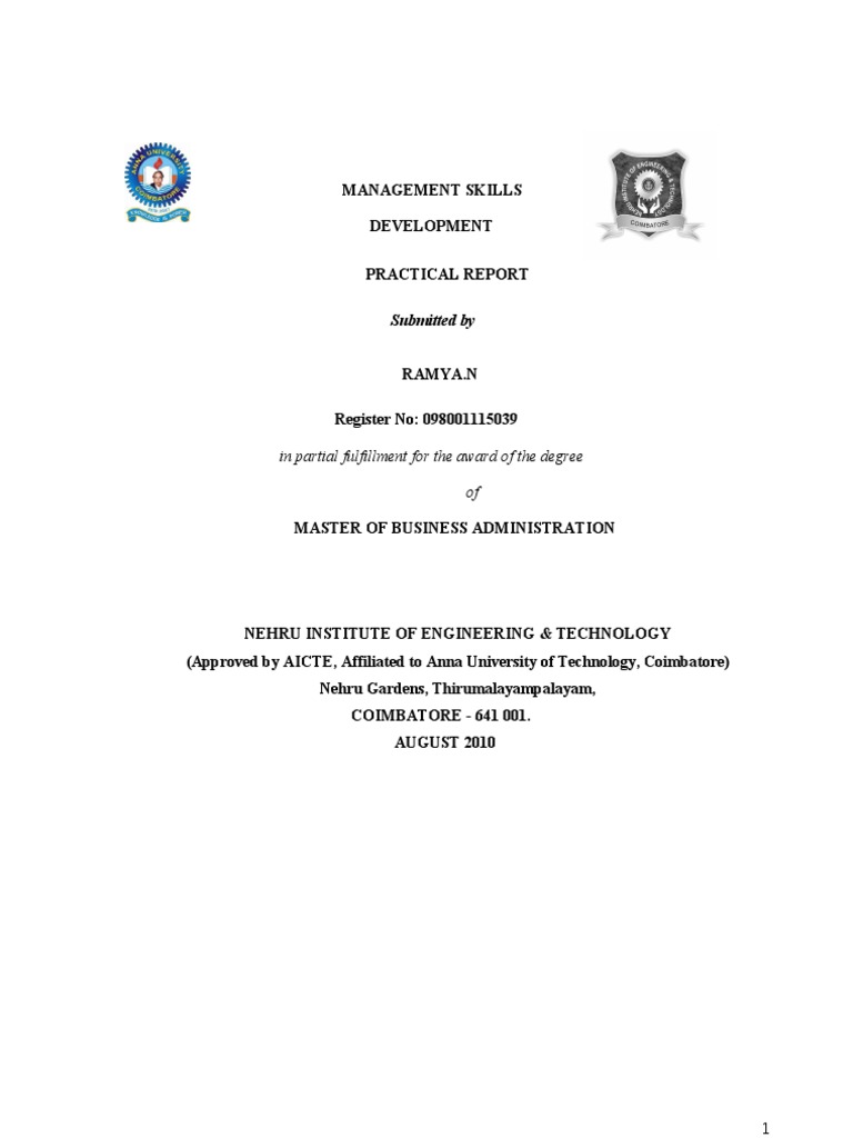 Practical Report: Submitted by | PDF | Book Design | Homework