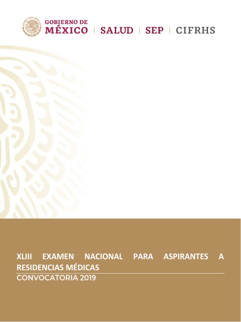 Conv Enarm 2019 | PDF | Medicina | Prueba (evaluación)