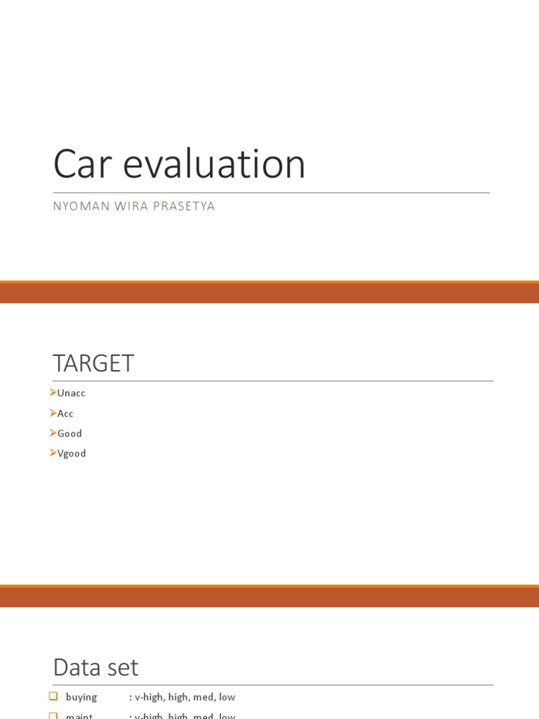 5 Car Evaluation | PDF | Business