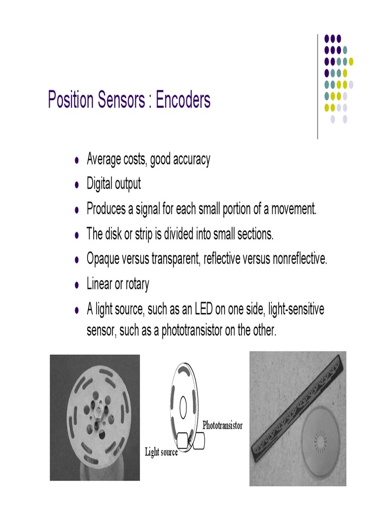 Position Sensors: Encoders: Phototransistor | PDF | Sensor | Electrical ...