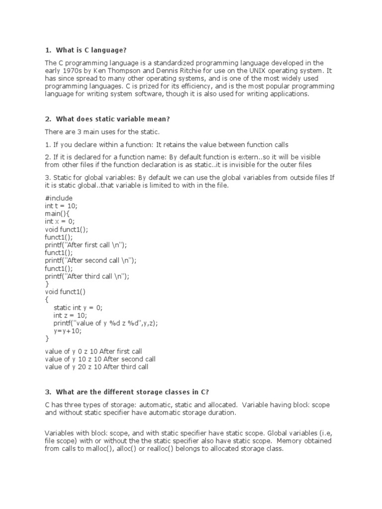 What Is C Language Pdf Pointer Computer Programming C Programming Language
