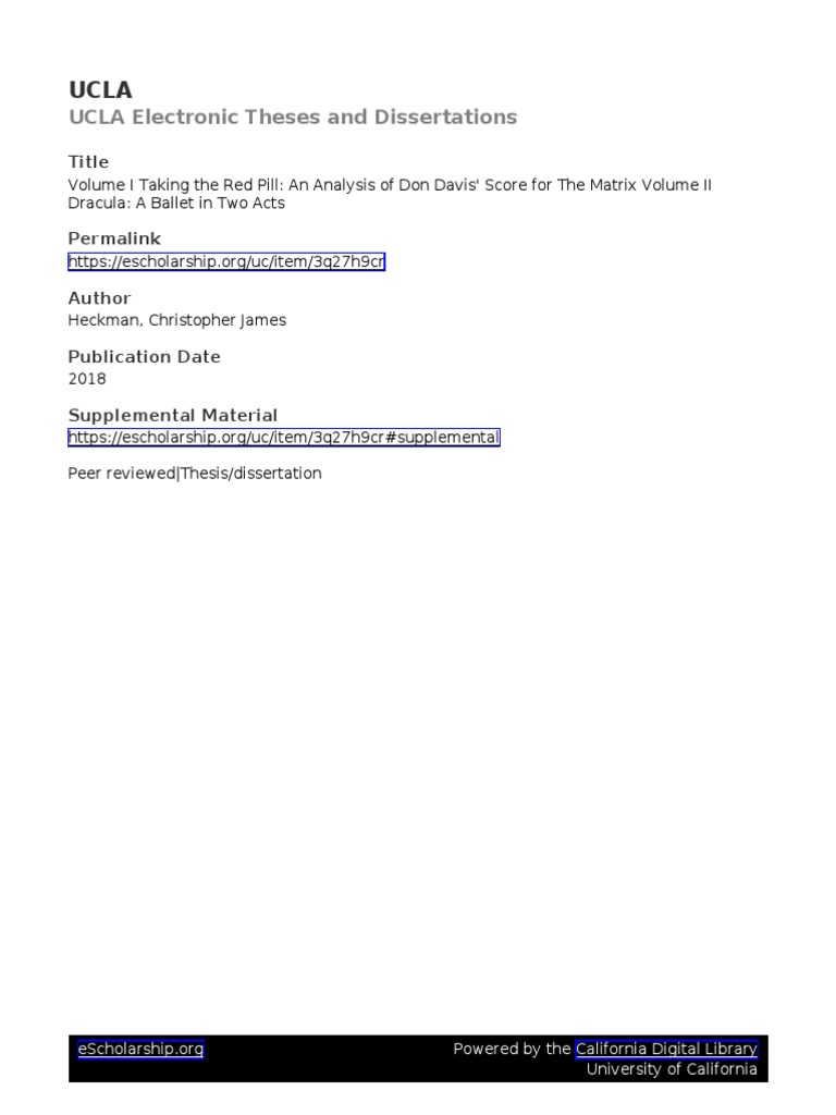 Analysis On Don Davis' The Matrix Volume II PDF | PDF | Film Score ...