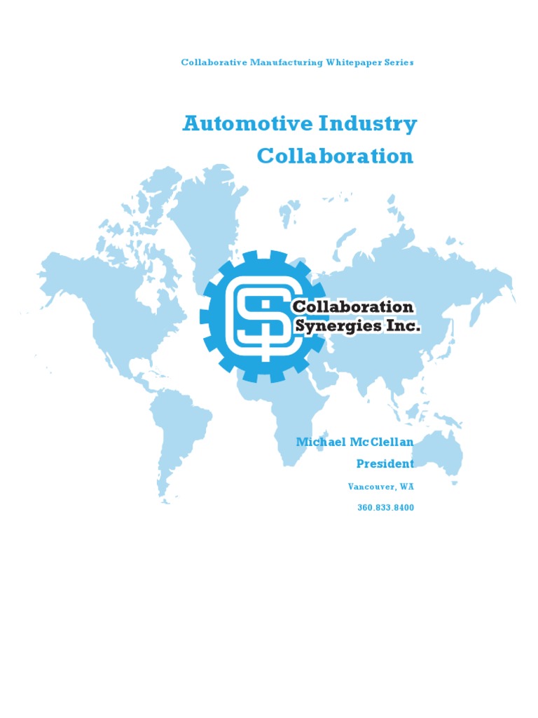 Automotive Industry Collaboration: Collaborative Manufacturing ...