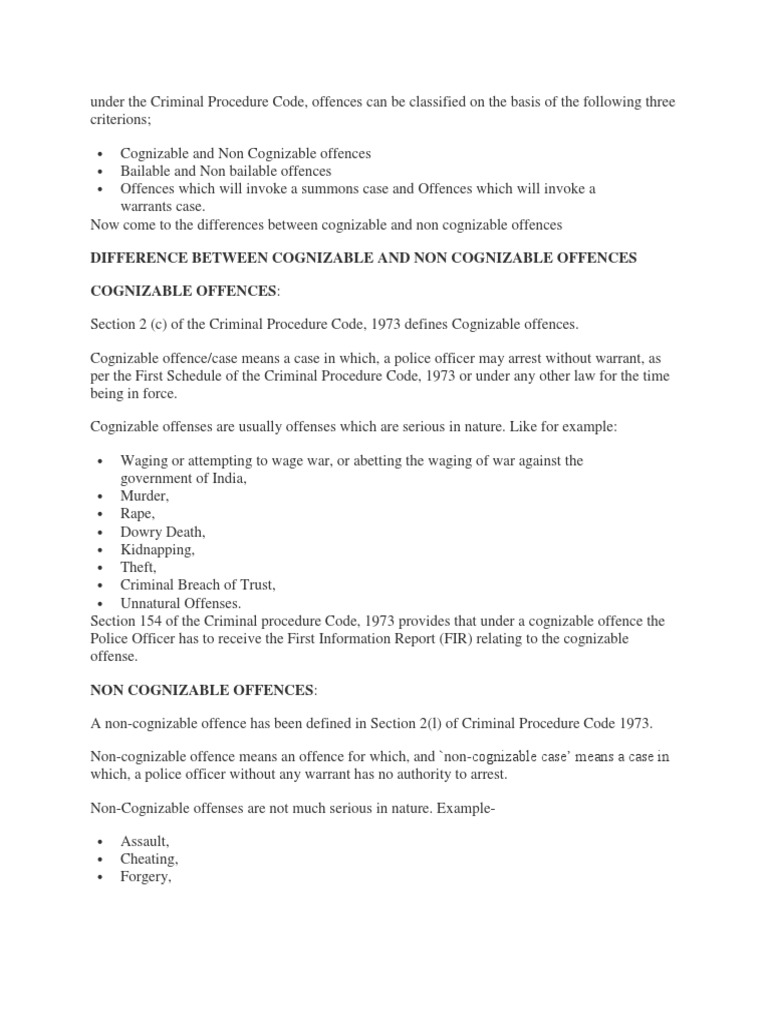 Under The Criminal Procedure Code | PDF | Bail | Arrest