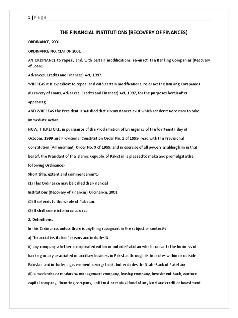 The Financial Institutions | PDF | Mortgage Law | Mortgage Loan