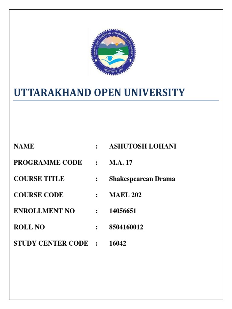 MAEL - 202 UOU Solved Assignment MA17-English (Final Year) 2019 | PDF ...