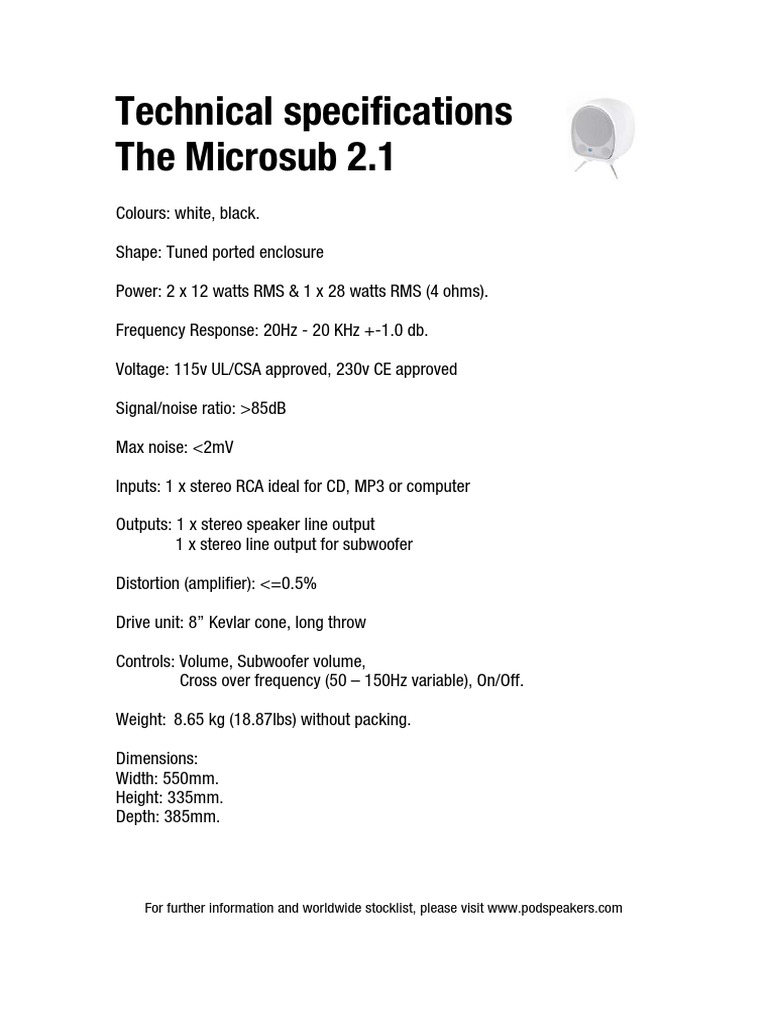 Scandyna Microsub 2.1 Brochure | PDF | Home & Garden | Computers