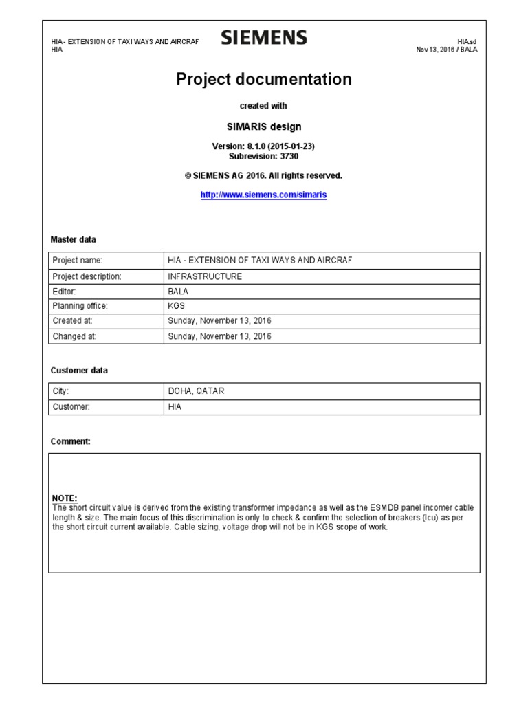 Report & Discrimination SLD | PDF | Electrical Components | Power (Physics)