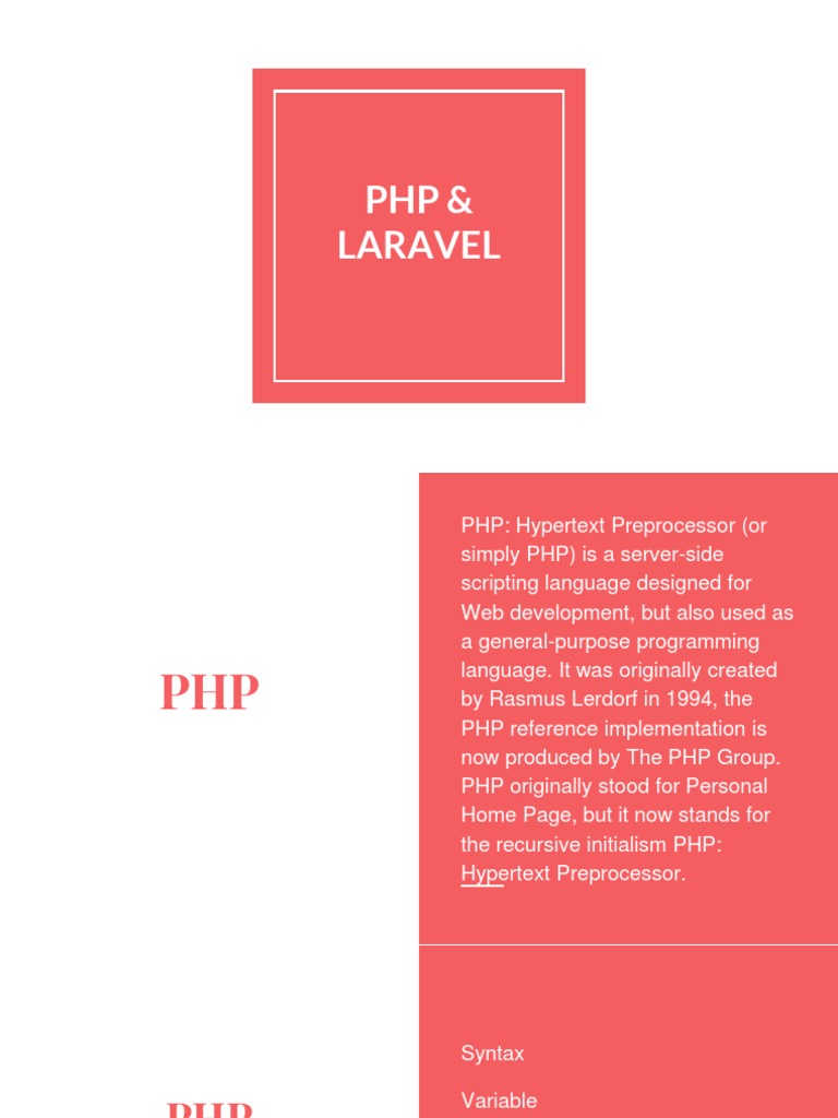 Php Laravel Pdf Php Computer Programming