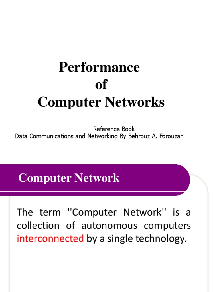 Performance of Computer Networks | PDF | Reliability Engineering ...
