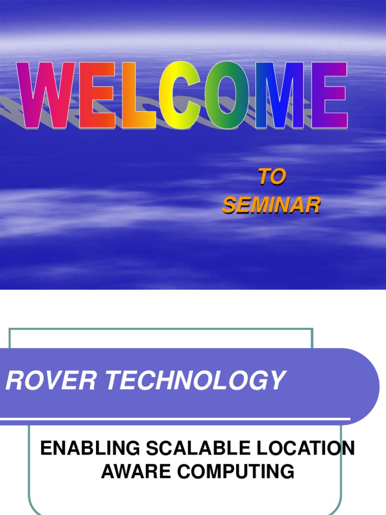Rover Technology | PDF | Personal Digital Assistant | Mobile Technology