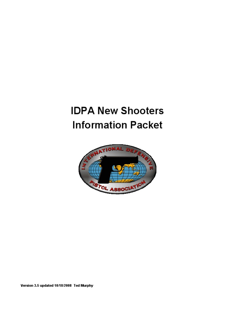 IDPA Course Orientation | PDF | Revolver | Handgun