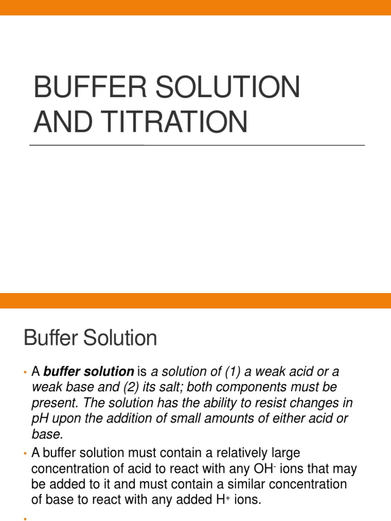 Buffer Solution and TITraTION-1 | PDF | Buffer Solution | Acid