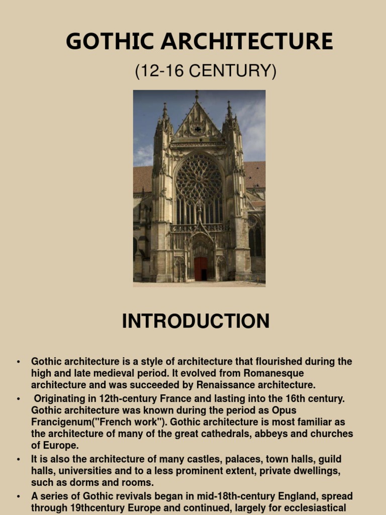 Gothic | PDF | Gothic Architecture | Vault (Architecture)