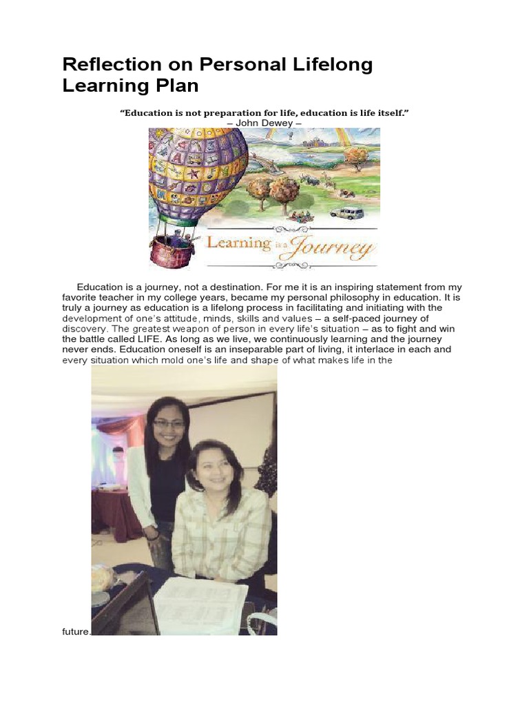 Lifelong Learning Plan Reflection | PDF | Lifelong Learning | Literacy