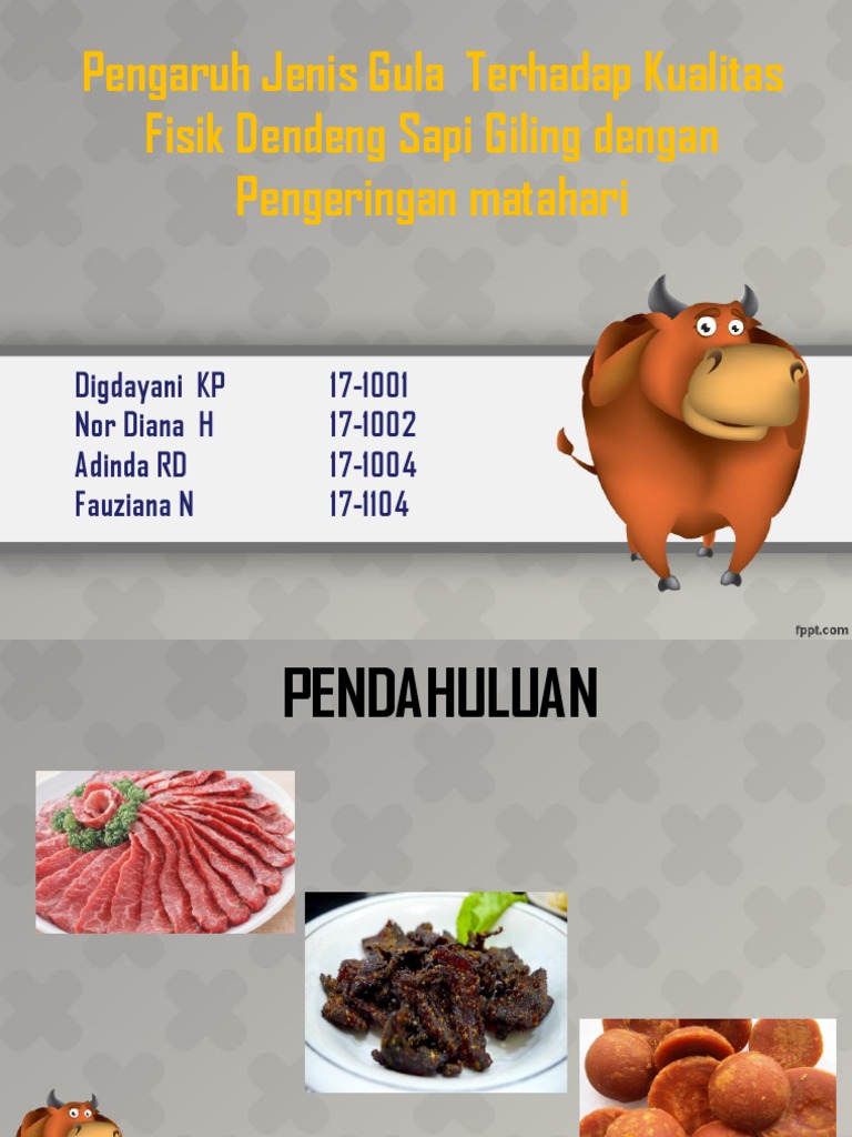 Pengaruh Gula Aren pada Kualitas Dendeng | PDF