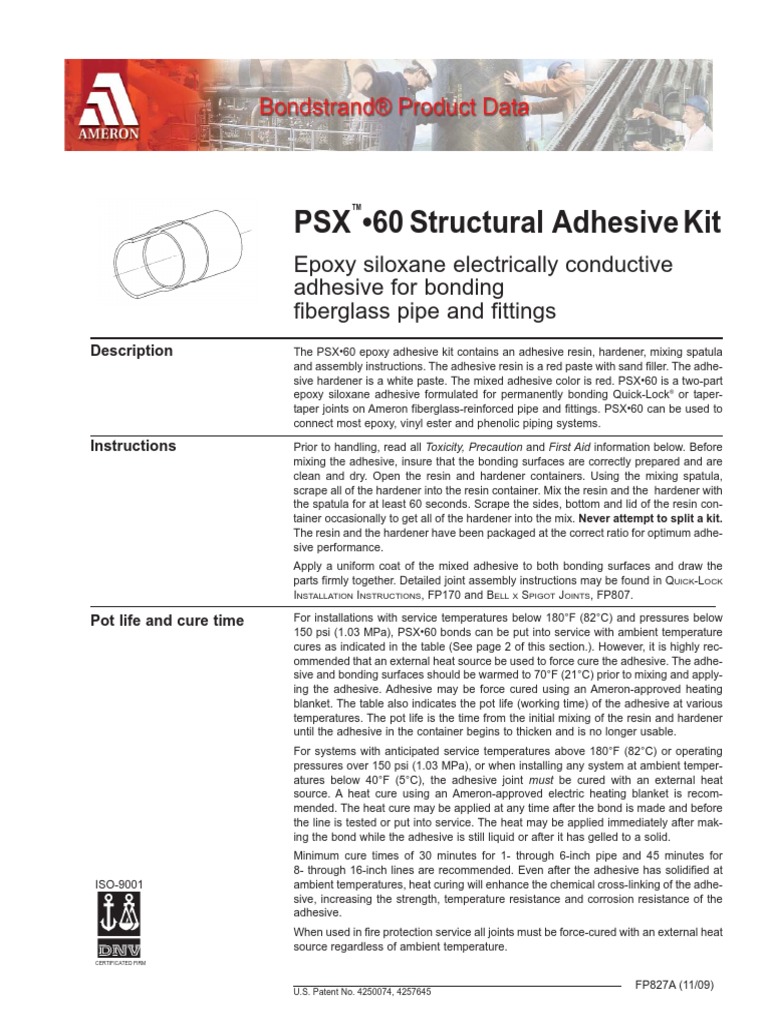 PSX - 60 Structural Adhesive Kit: Epoxy Siloxane Electrically ...