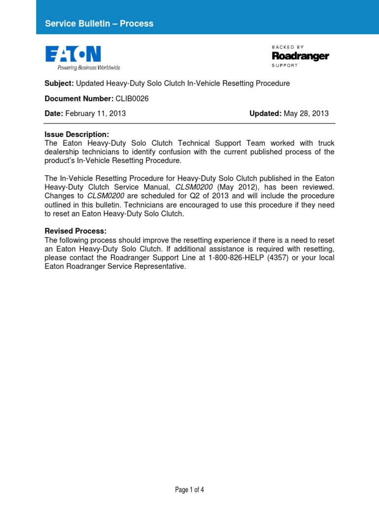Eaton Clutch | PDF