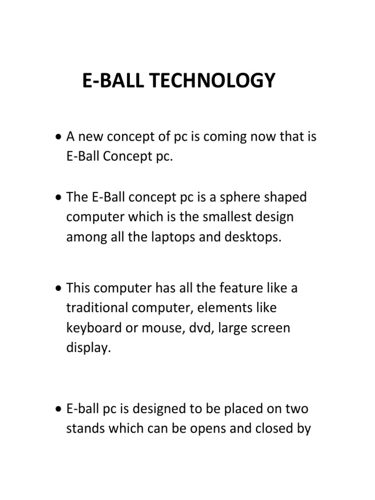 E Ball | PDF | Computer Keyboard | Desktop Computer