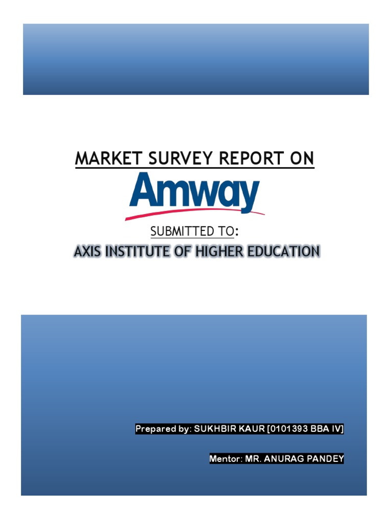 Market Survey Axis | PDF | Business