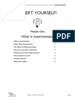Assert Yourself: Module 1 Overview | PDF | Risk | Nonverbal Communication