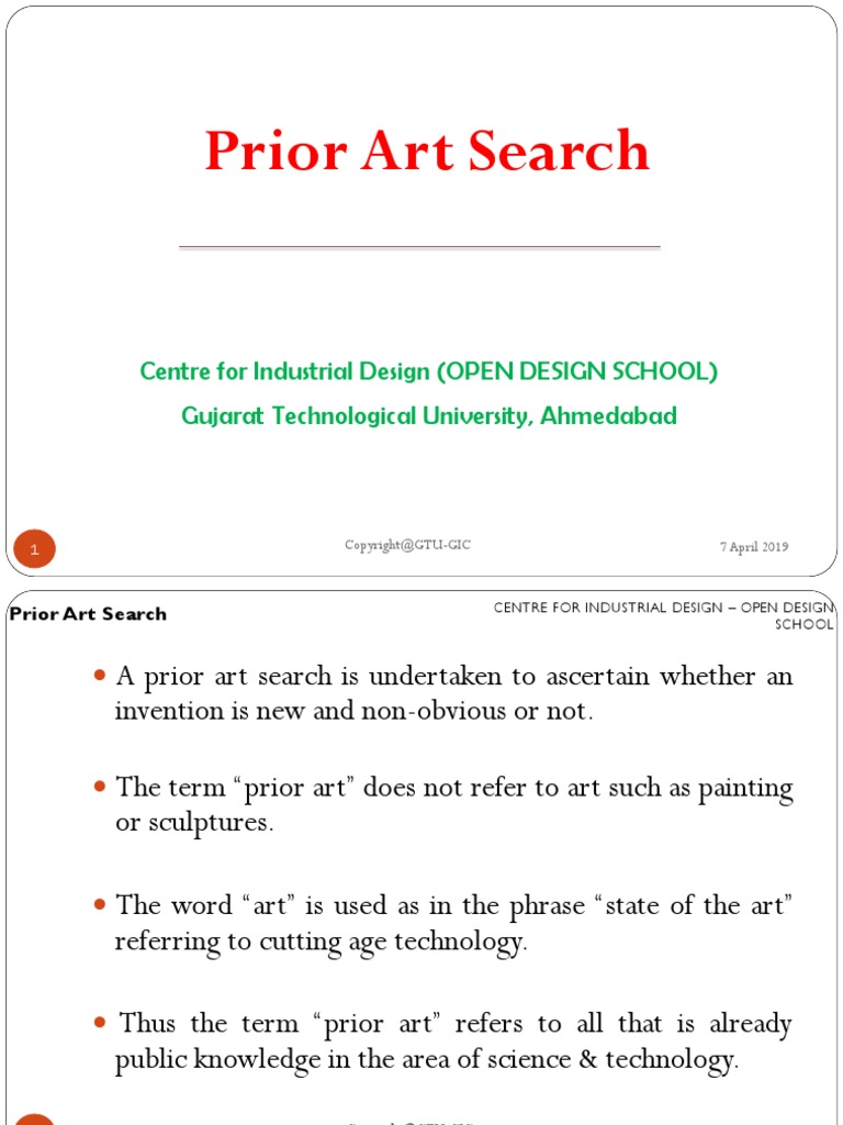Prior Art Search or Secondary Research | PDF | Prior Art | Intellectual ...