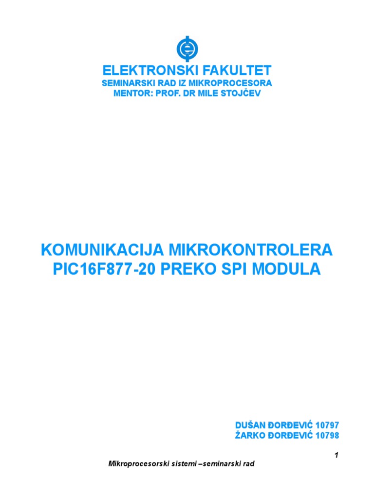 MIKROKONTROLERI | PDF