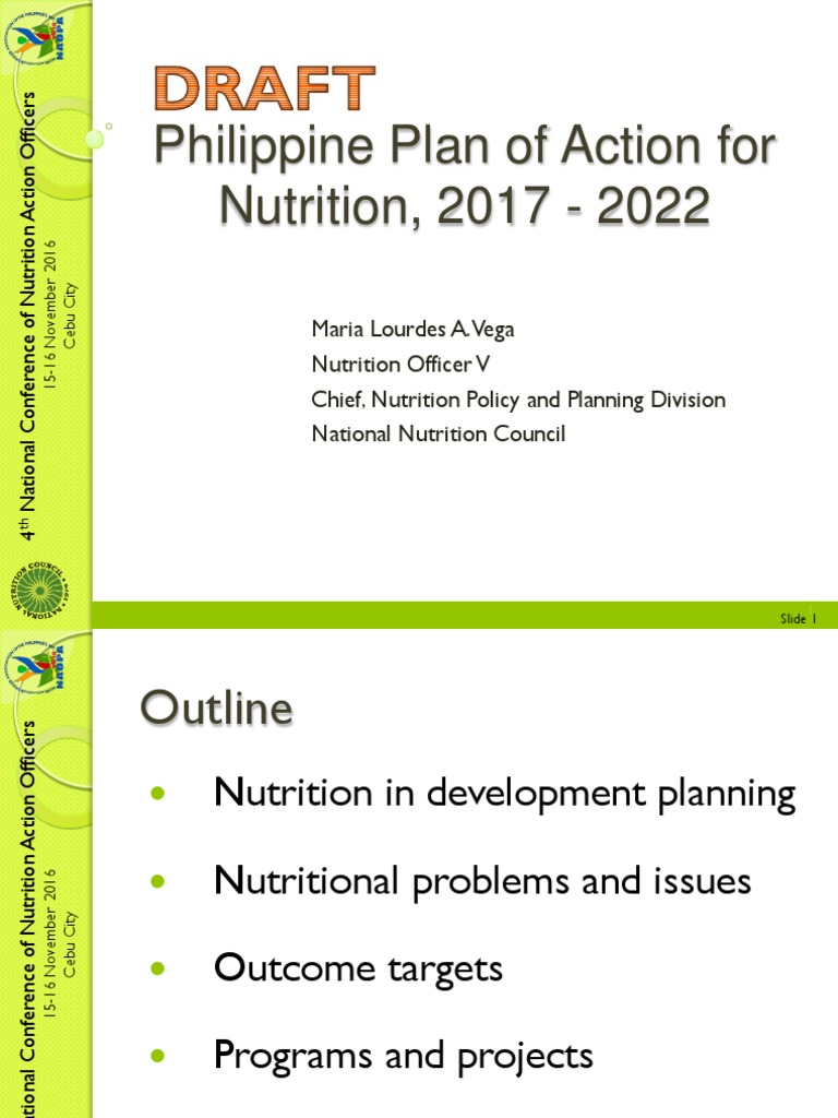 Nutrition Action Plan 2017-2022 | PDF | Nutrition | Diet & Nutrition