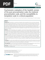 Pure Procrastination Scale (PPS) | PDF