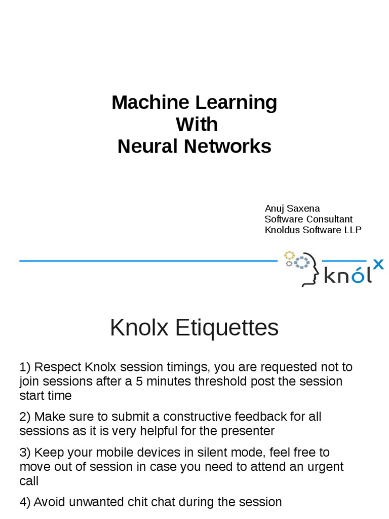 Machine Learning With Neural Networks Pdf Artificial Neural Network