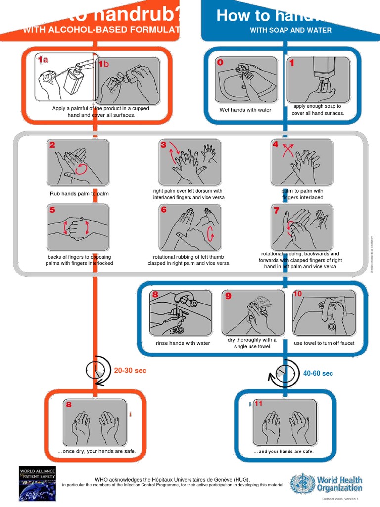 GPSC HandRub Wash | PDF | Hand | Limbs (Anatomy)