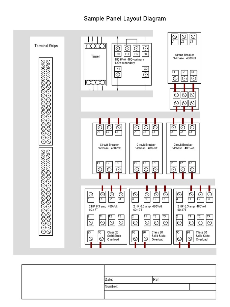 Sample Panel Layout Diagram: Terminal Strips | PDF | Computer ...