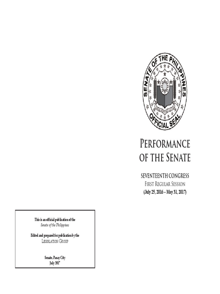 Performance of The Senate | PDF | Ratification | United States Senate
