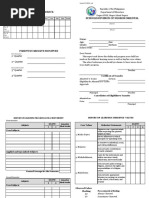 K To 12 Form 138 (Report Card) | PDF | Philippines | Psychology