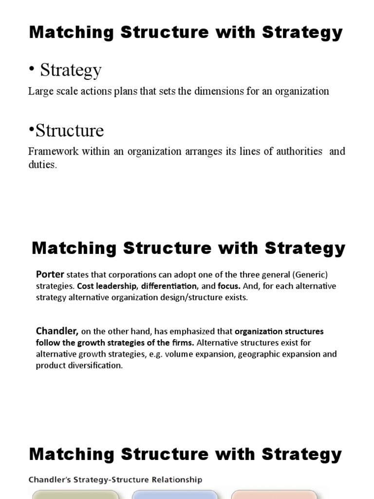 Matching Structure With Strategy | PDF