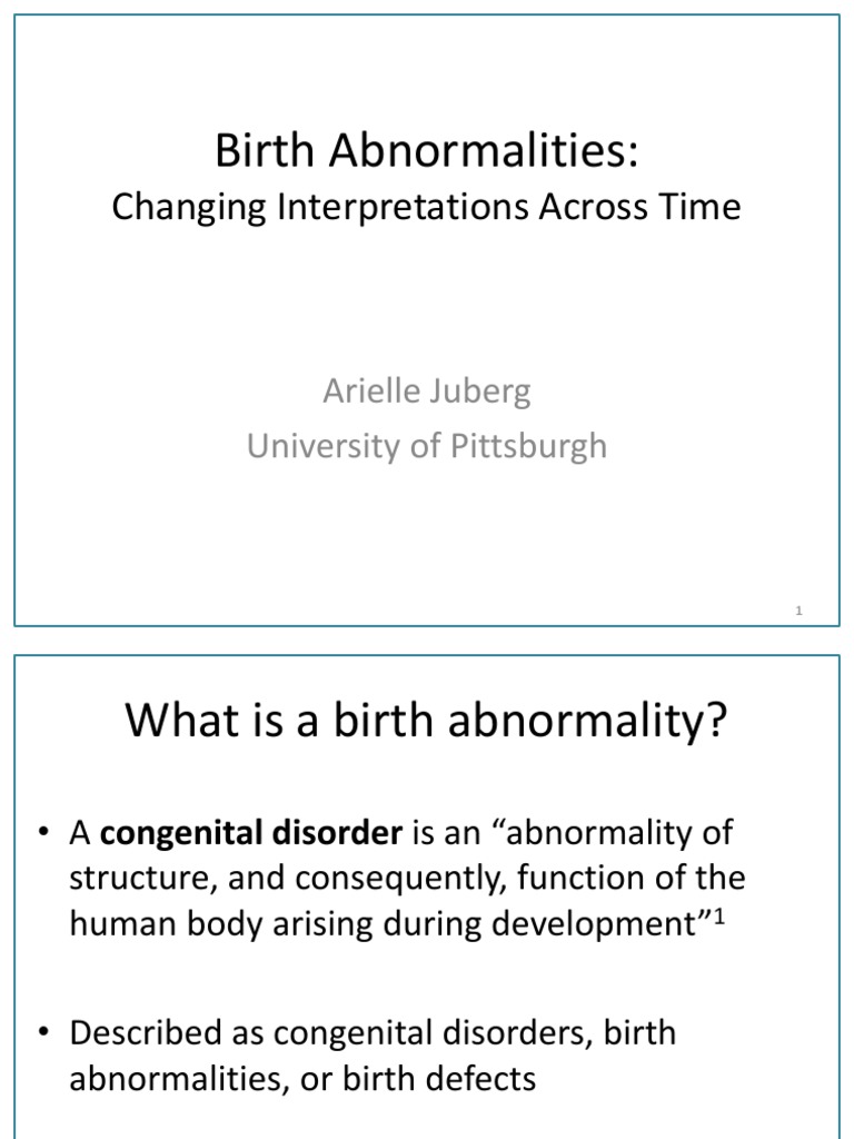 Birth Abnormalities:: Changing Interpretations Across Time | PDF ...