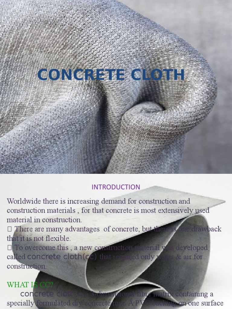 Concrete Cloth | PDF | Concrete | Textiles