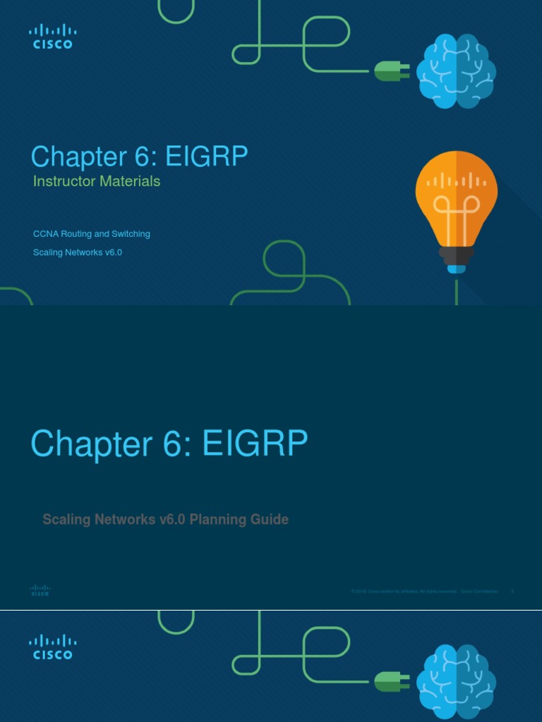 Chapter 6: EIGRP: Instructor Materials | PDF | I Pv6 | Routing