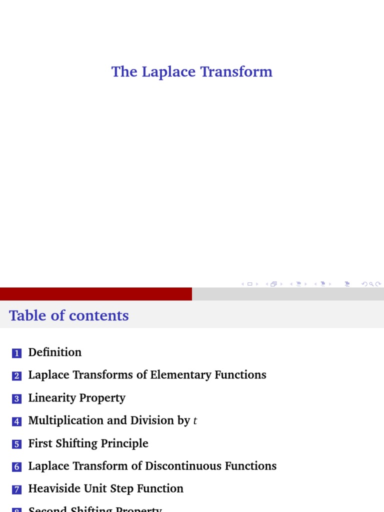 11.laplace Transform of Unit Step Function, Impulse Function PDF | PDF ...
