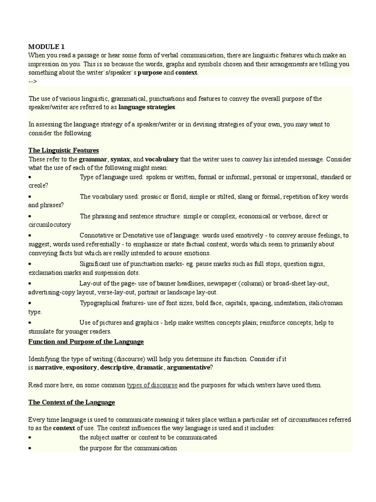 Communication Studies Notes | PDF | Dialect | English Language
