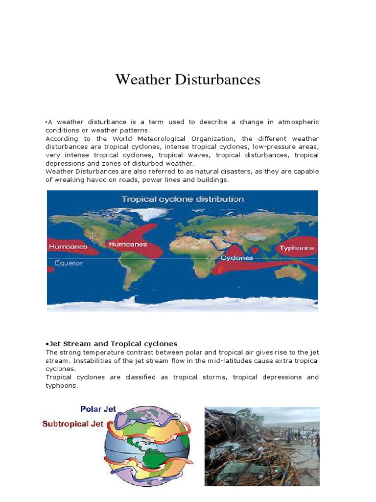 Understanding Weather Disturbances | PDF