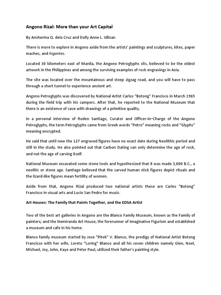 Angono Rizal: More Than Your Art Capital: Art Houses: The Family That ...