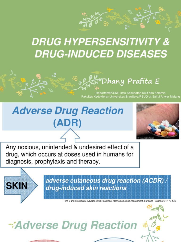 Drug Hypersensitivity & Drug Induced Diseases | PDF | Psoriasis ...